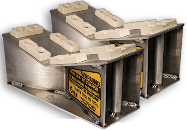 Set of two aluminum tank cradle for transport – CHS Propane Equipment