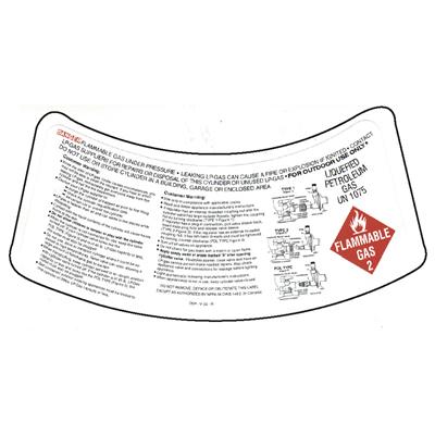DECAL COMBINATION CYL WARNING/DOT 1075 – CHS Propane Equipment