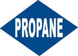 DECAL-REFLECTIVE PROPANE DIAMOND WHITE ON BLK 4.5" X 3" – CHS Propane ...